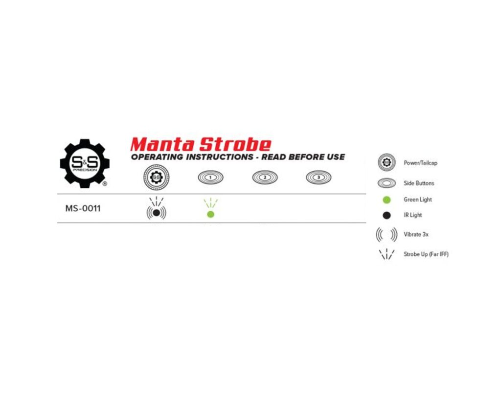 S&S Precision Manta Strobe with Webbing Adapter (R) - Operationally ...