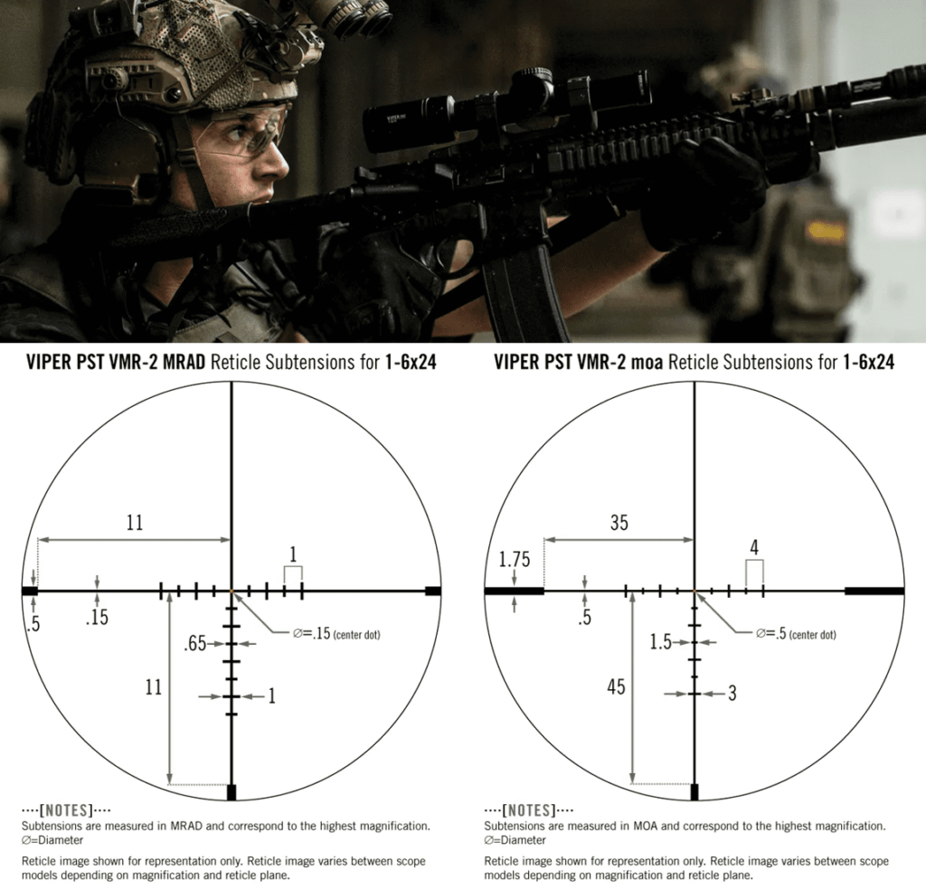 Vortex Viper PST Gen II 1-6x24 (R) - Operationally Proven Tactical