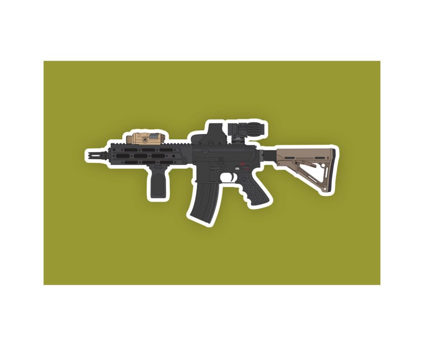 Kitfox HK 416 Sticker - Operationally Proven Tactical