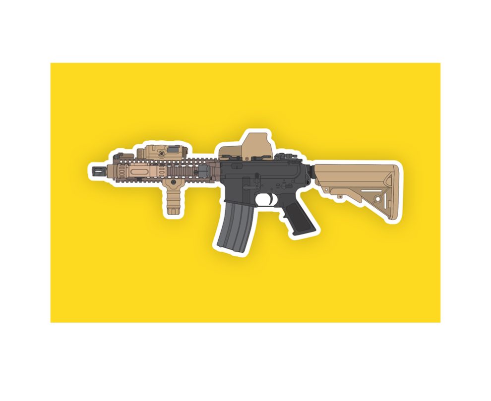 Kitfox MK18 CQBR V4 Sticker - Operationally Proven Tactical