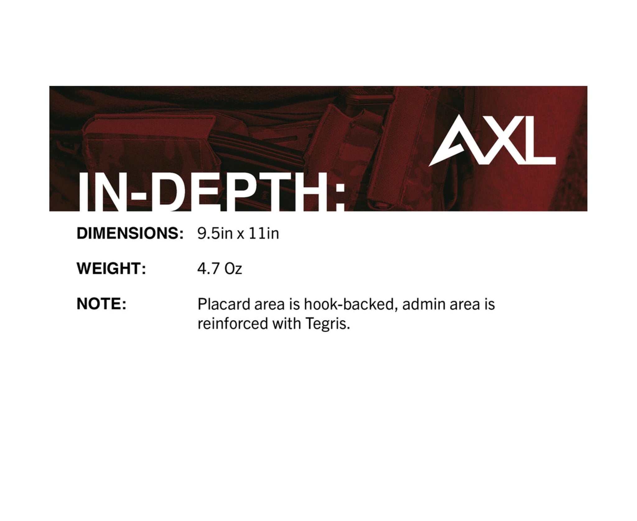 AXL Advanced Adaptive Vest Placard for the Crye Precision LV-MBAV ...